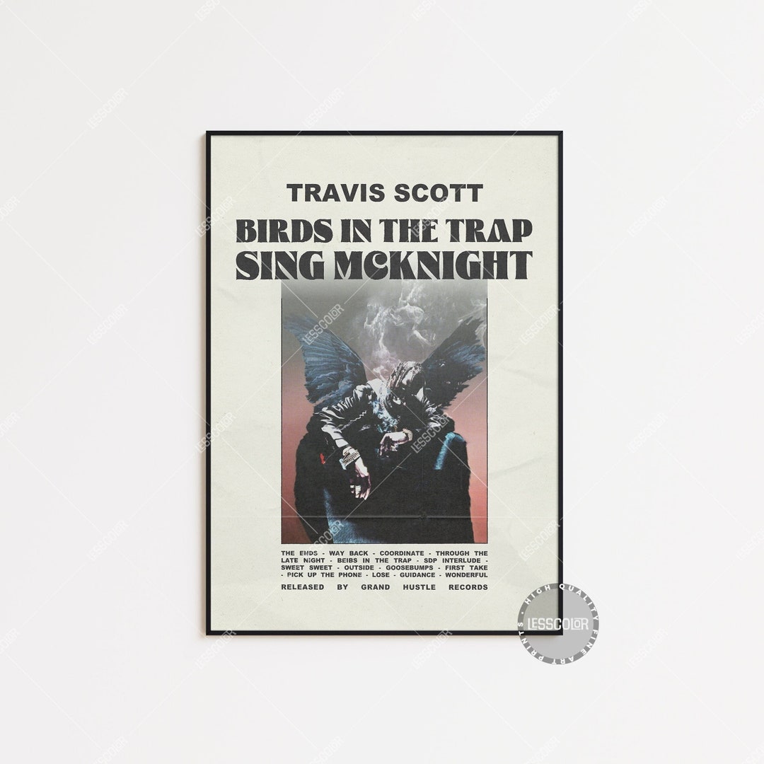 Travis Scott Poster Birds in the Trap Sing Mcknight Poster Tracklist ...
