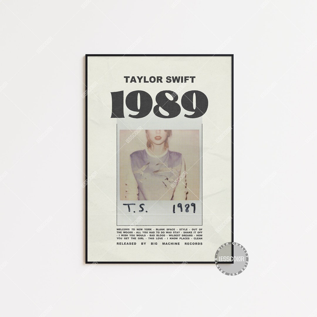 Taylor Swift Posters / 1989 Poster / Album Cover Poster, Poster Print ...