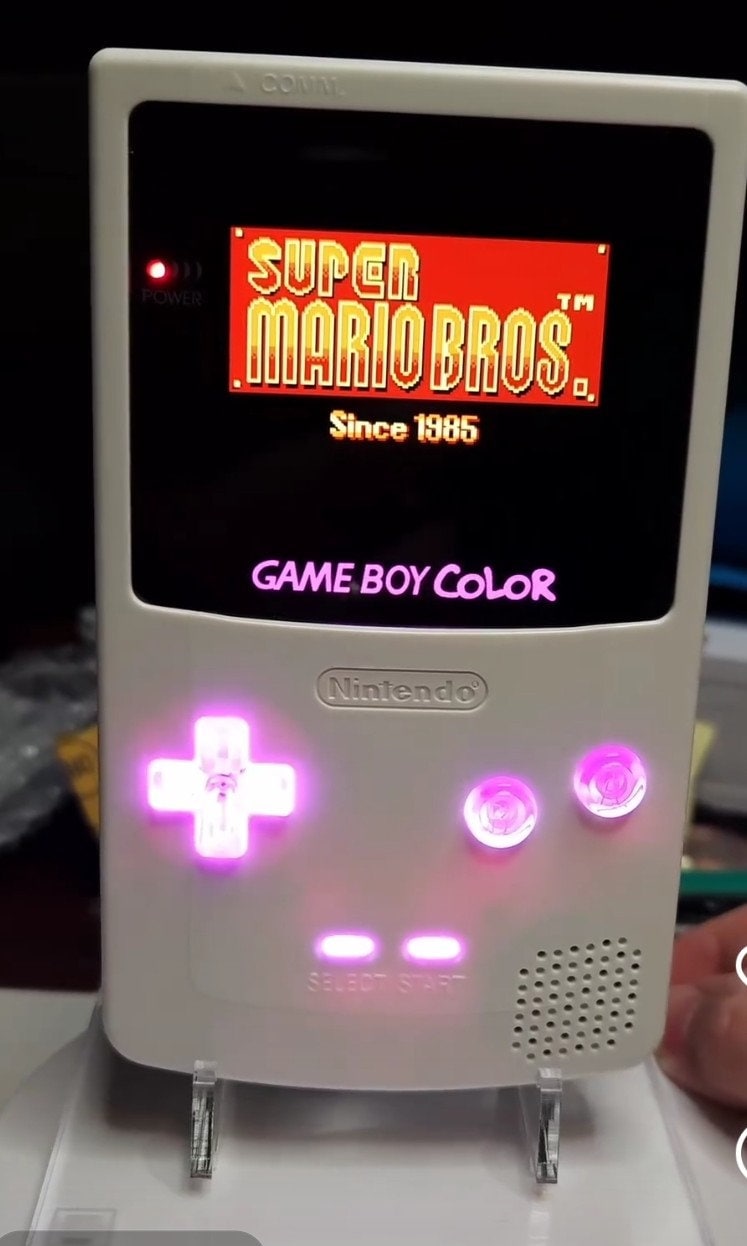 Custom Rechargeable Gameboy Color With OLED Screen - Etsy