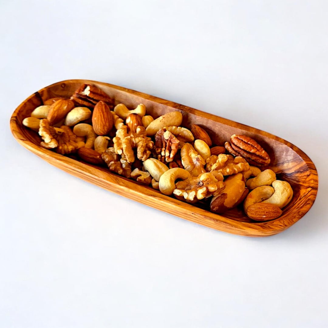 Handmade Olive Wood Bread Tray: Rustic Kitchen Serving Platter - Etsy