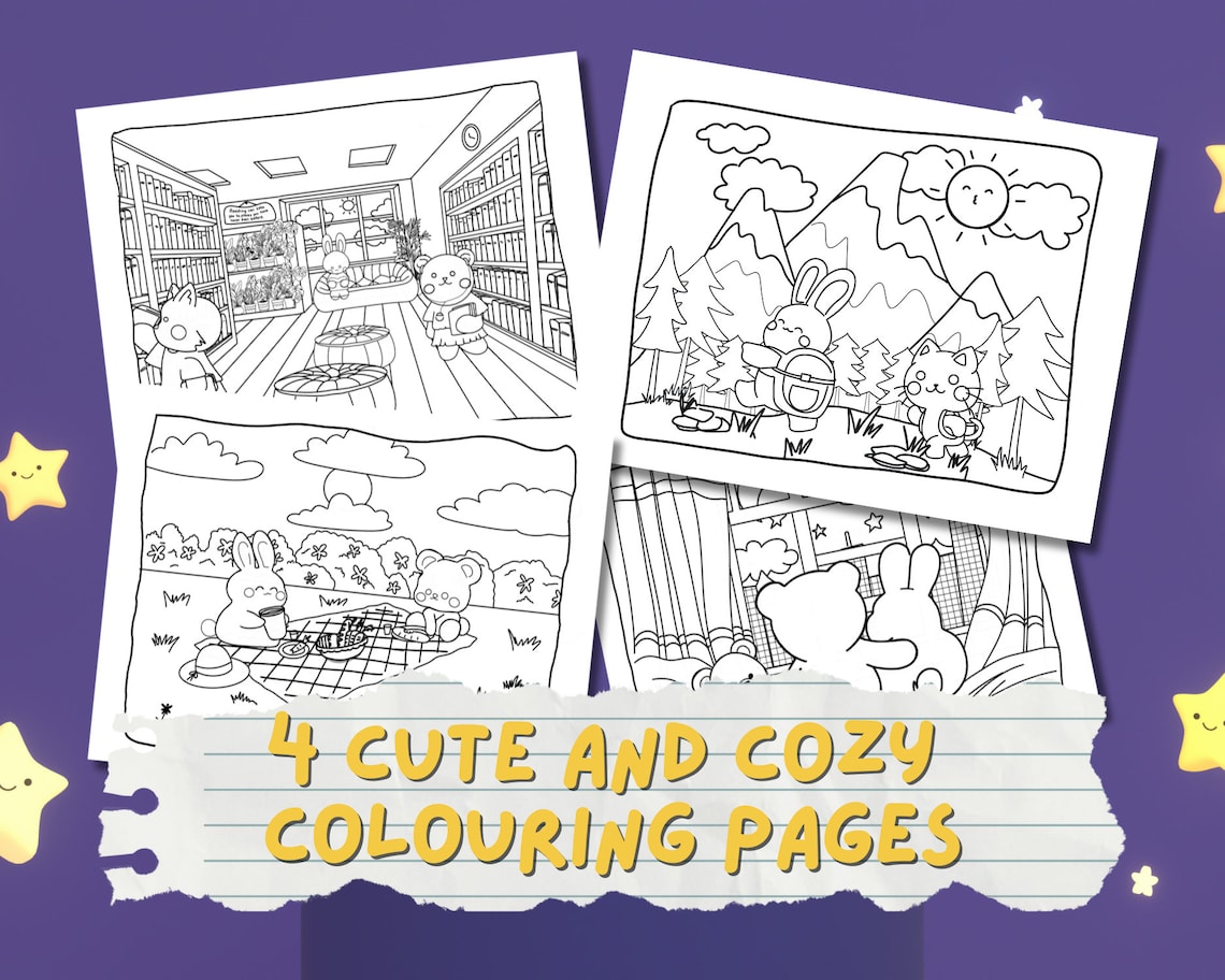 Cute and Cozy Colouring Pages | Cute Colouring Pages | Cozy Colouring ...
