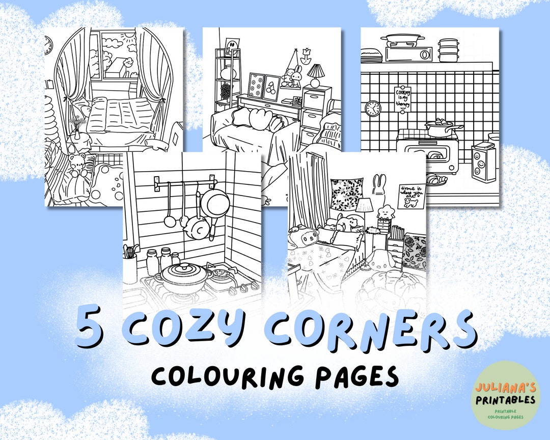 Cozy Coloring Pages | Cozy Coloring | Coloring Books | Cozy Corners ...