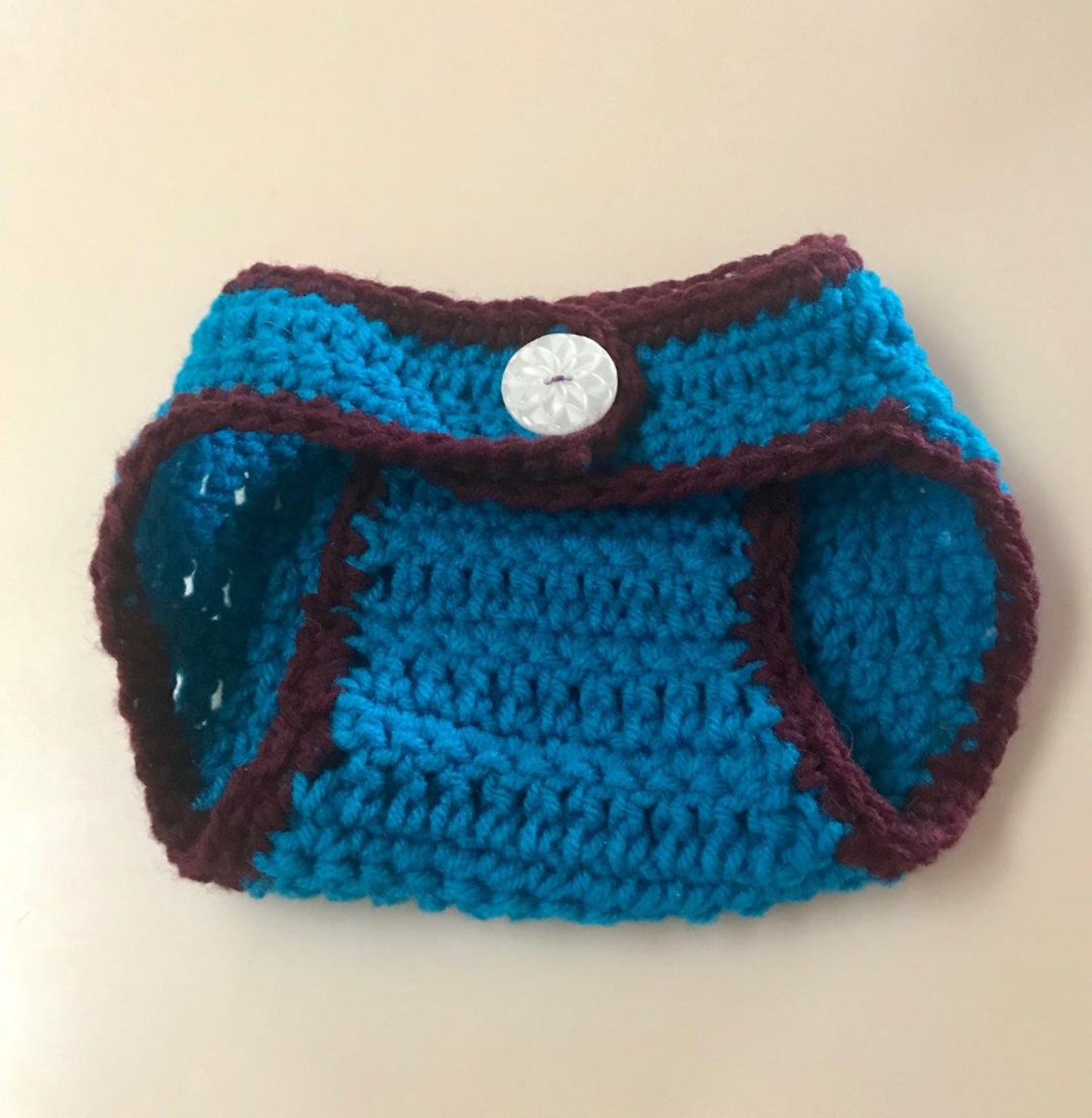 Newborn Ear Flap Hat and Diaper Cover Crochet Baby Boys and Girls - Etsy