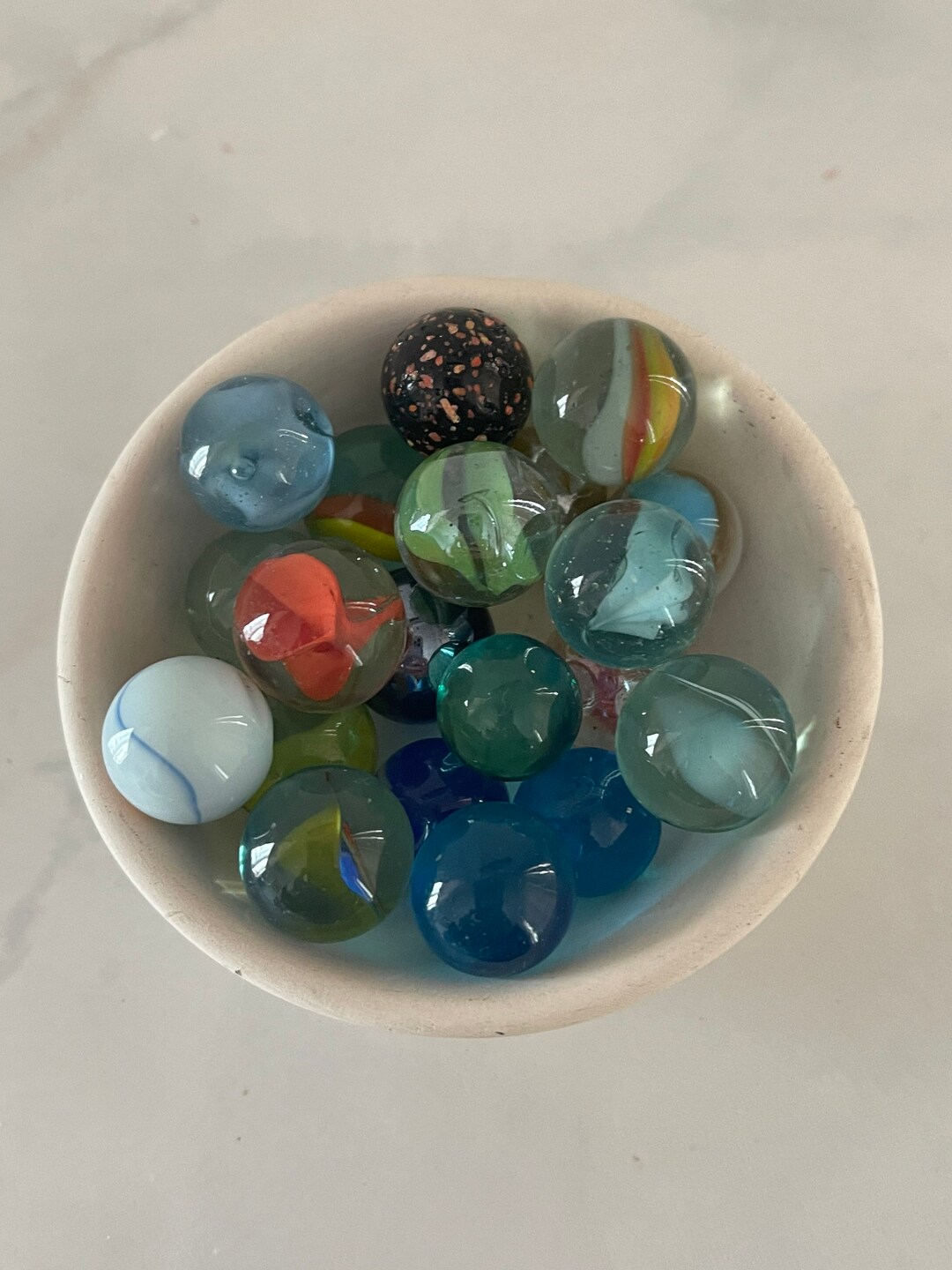 20 Vintage Glass Marbles Game Swirl Marbles Toys Lot #19 Cats Eye - Etsy