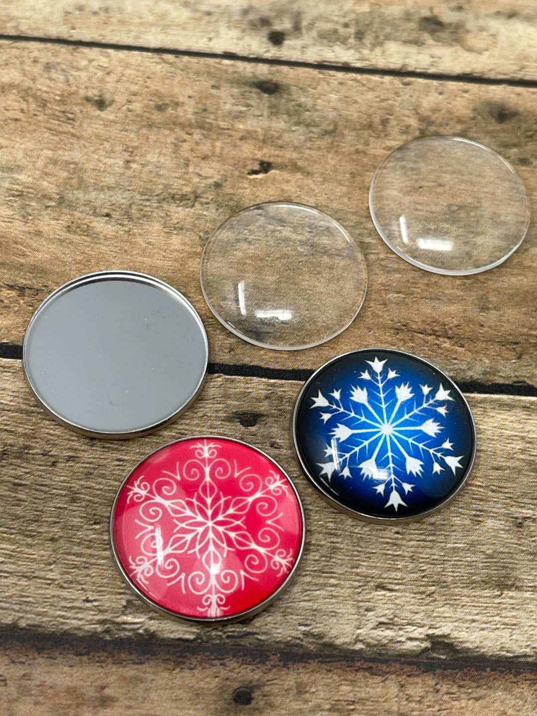 DIY Kit 10 MAGNETS Kit Bezels Glass Magnets Easy & Fun Stainless Gift ...