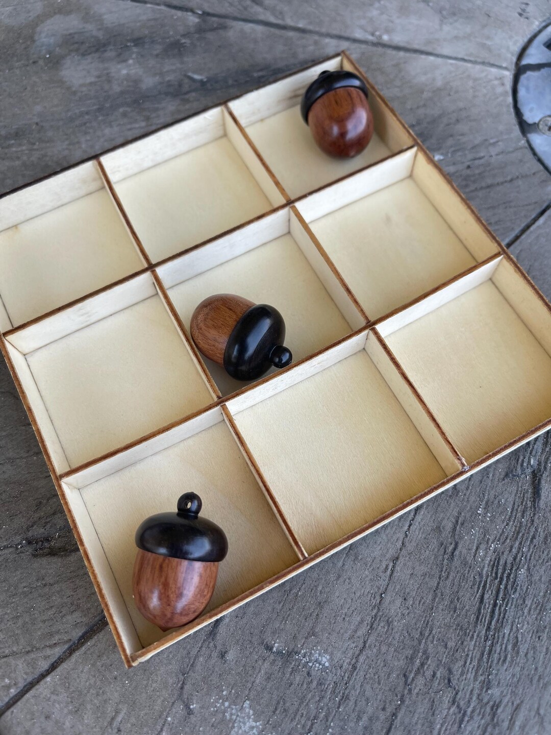 1 Sorting Tray Wooden Storage Display Wood Shelf Shadow Box Wooden Bead ...