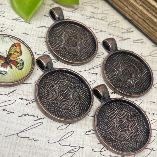 Antique Copper Bezel - Etsy