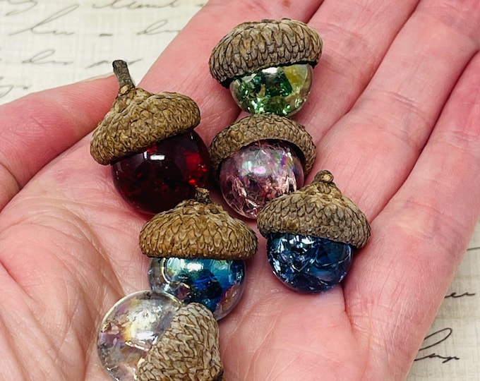 Caramel & Chestnut | Giant Acorn | Handblown Glass | Made in CA ...