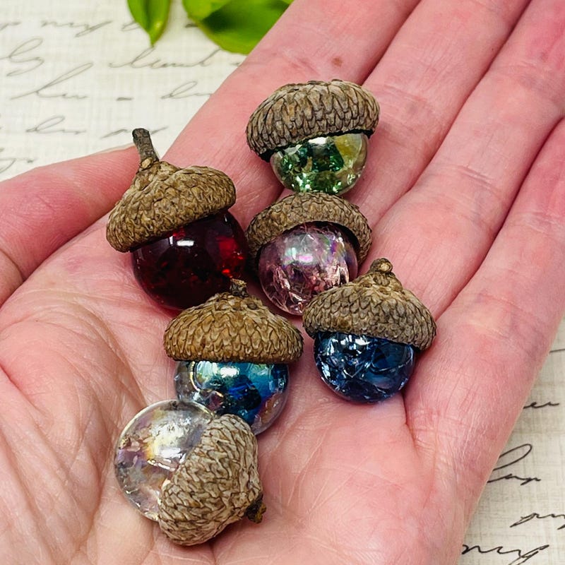 Glass Acorn - Etsy