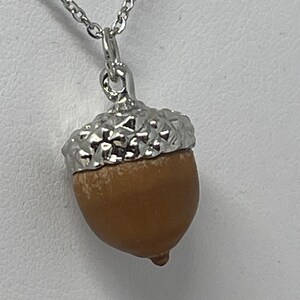1 Real Acorn Nut Pendant With Stainless Steel Necklace - Acorn Gift for ...