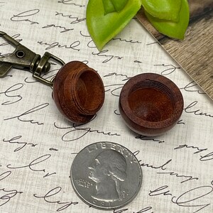 1 Wooden Apple Keepsake Pendant - Apple Wish Box - Apple Screw Cap Lid ...