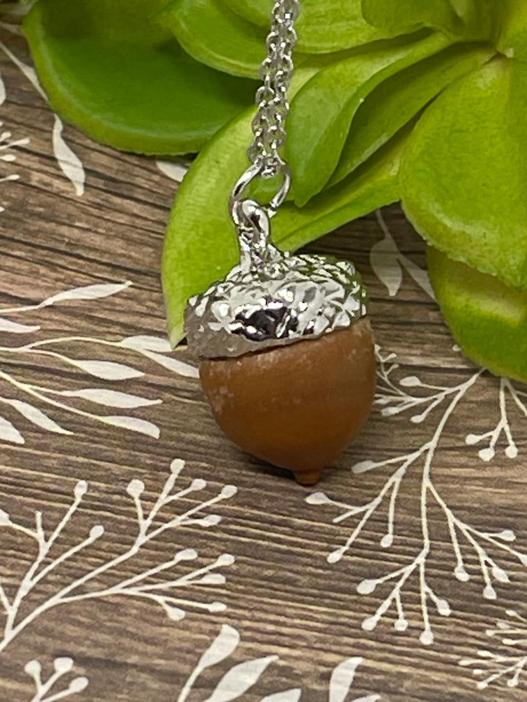 1 Real Acorn Nut Pendant With Stainless Steel Necklace - Acorn Gift for ...