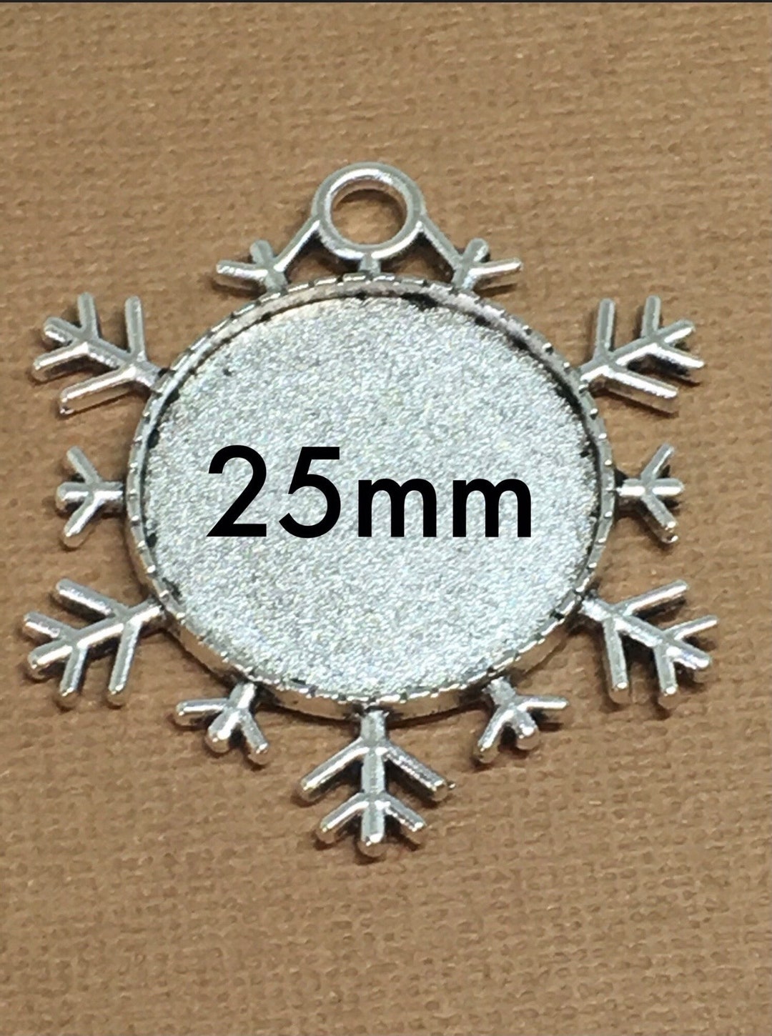 20 Snowflakes Bezels Settings With 25mm Cabochon Base Snow Ornament Antique Silver - Etsy
