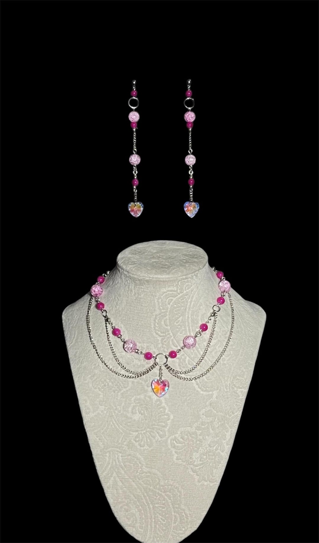 PPG Blossom/chappel Roan Inspired Necklace and Earrings Set - Etsy