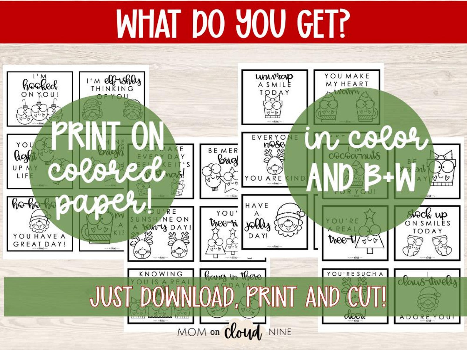 Christmas Lunch Box Notes | Christmas Lunchbox Notes | Printable Lunch ...