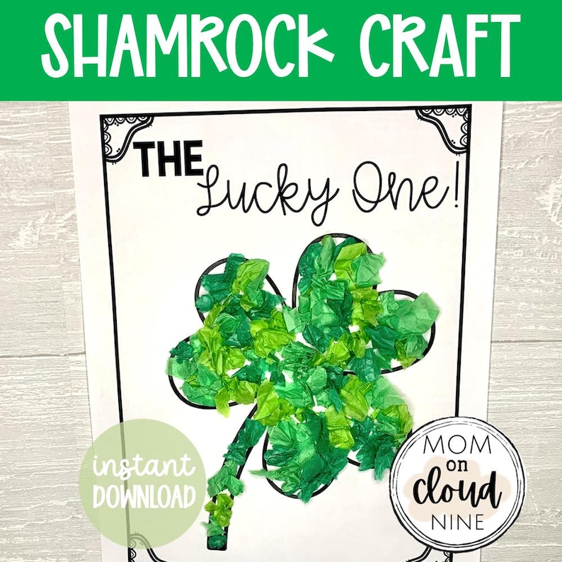 Shamrock Craft | Shamrock Crafts for Preschoolers + Toddlers | Saint ...