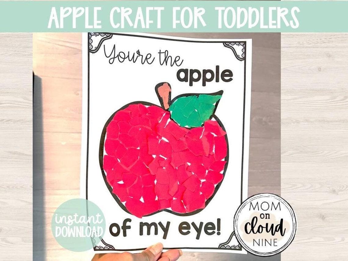 Apple Craft for Toddlers | Apple Fine Motor Activities | You Are the ...