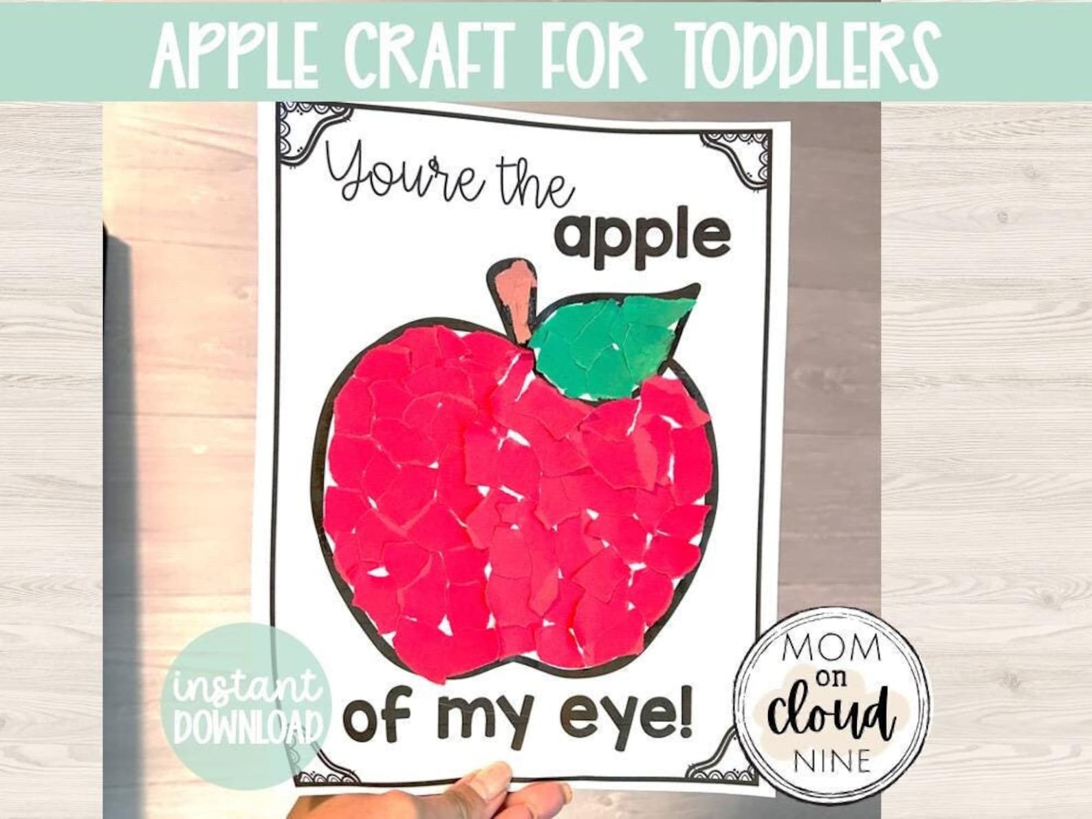 Apple Craft for Toddlers | Apple Fine Motor Activities | You Are the ...