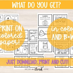 Halloween Lunch Box Notes | Halloween Lunchbox Notes | Printable Lunch ...