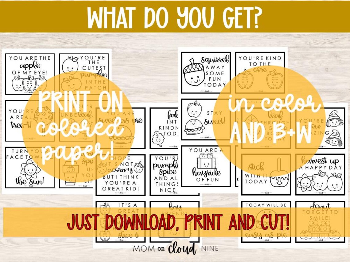 Fall Lunch Box Notes | Fall Lunchbox Notes | Printable Lunch Box Love ...