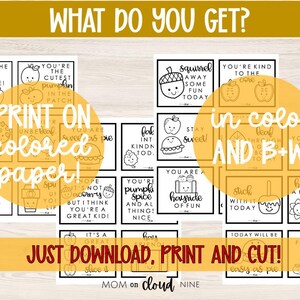 Fall Lunch Box Notes | Fall Lunchbox Notes | Printable Lunch Box Love ...