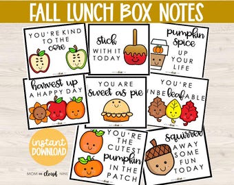 Halloween Lunch Box Notes | Halloween Lunchbox Notes | Printable Lunch ...