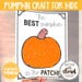 Pumpkin Craft for Kindergarten | Pumpkin Fine Motor Activities ...