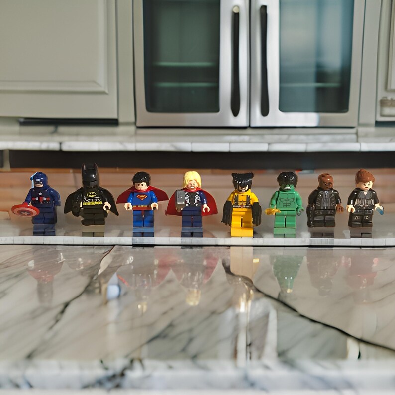 Lego Minifigures Bundle, 8 Minifigures, DC & Marvel, Batman, Superman ...
