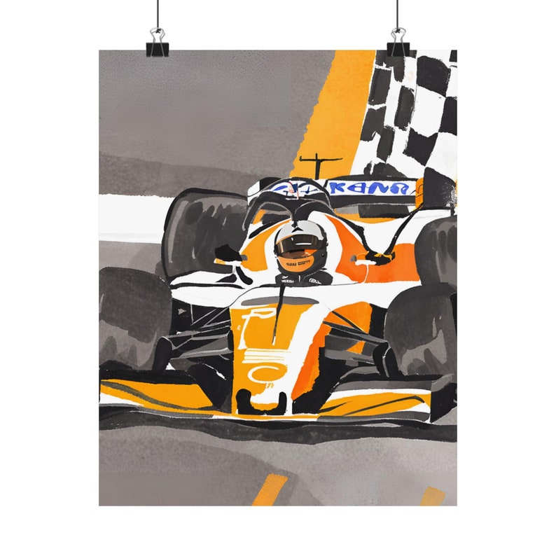 F1 Racing Watercolor Print Poster - Etsy