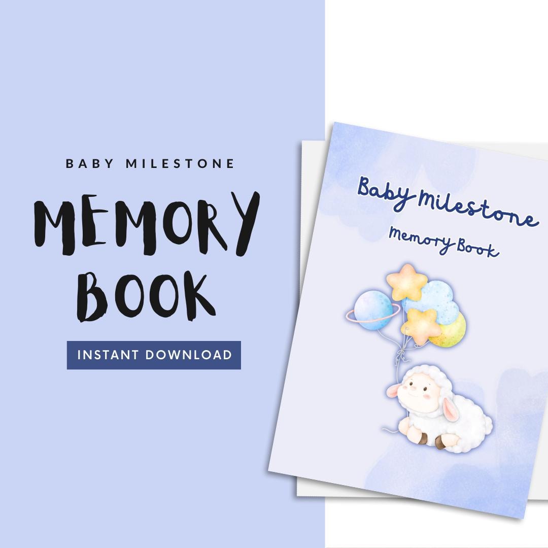 Baby Milestone Memory Book - Etsy