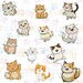 Cats Clipart Bundle, Cute Cat Pngs, 12pngs 300DPI, Transparent, Instant ...