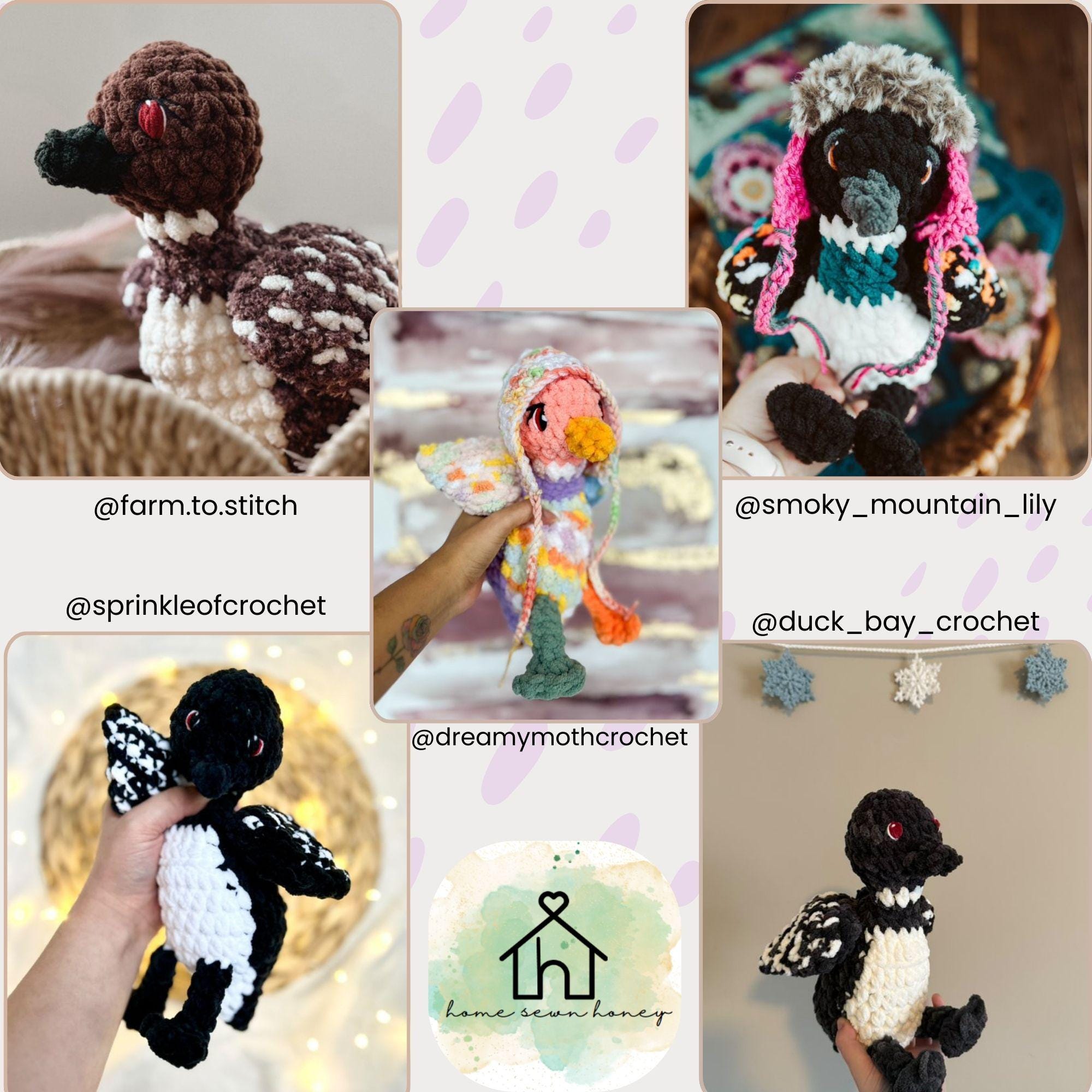 Libby the Loon Crochet Pattern | No Sew Crochet Pattern | Animal ...