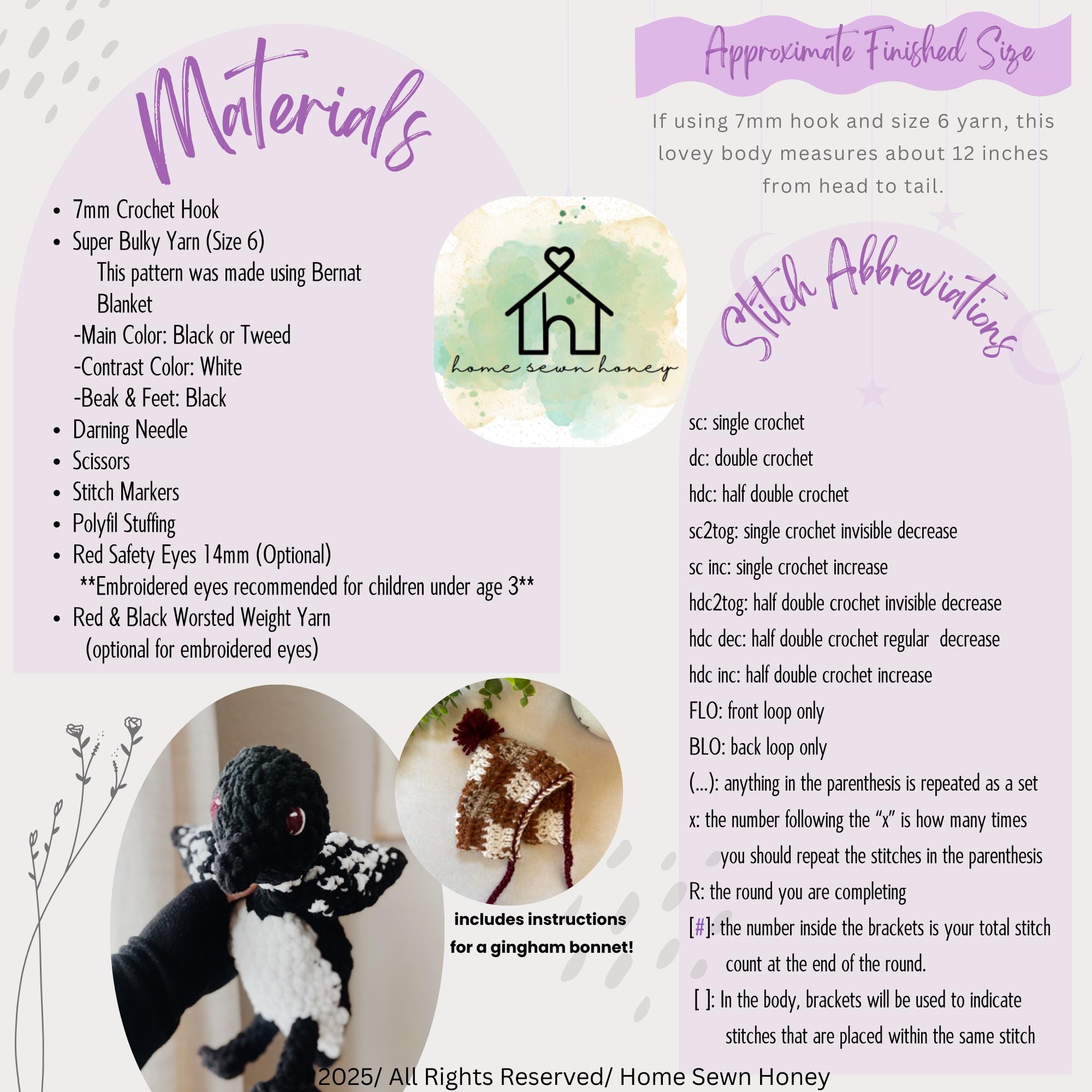 Libby the Loon Crochet Pattern | No Sew Crochet Pattern | Animal ...