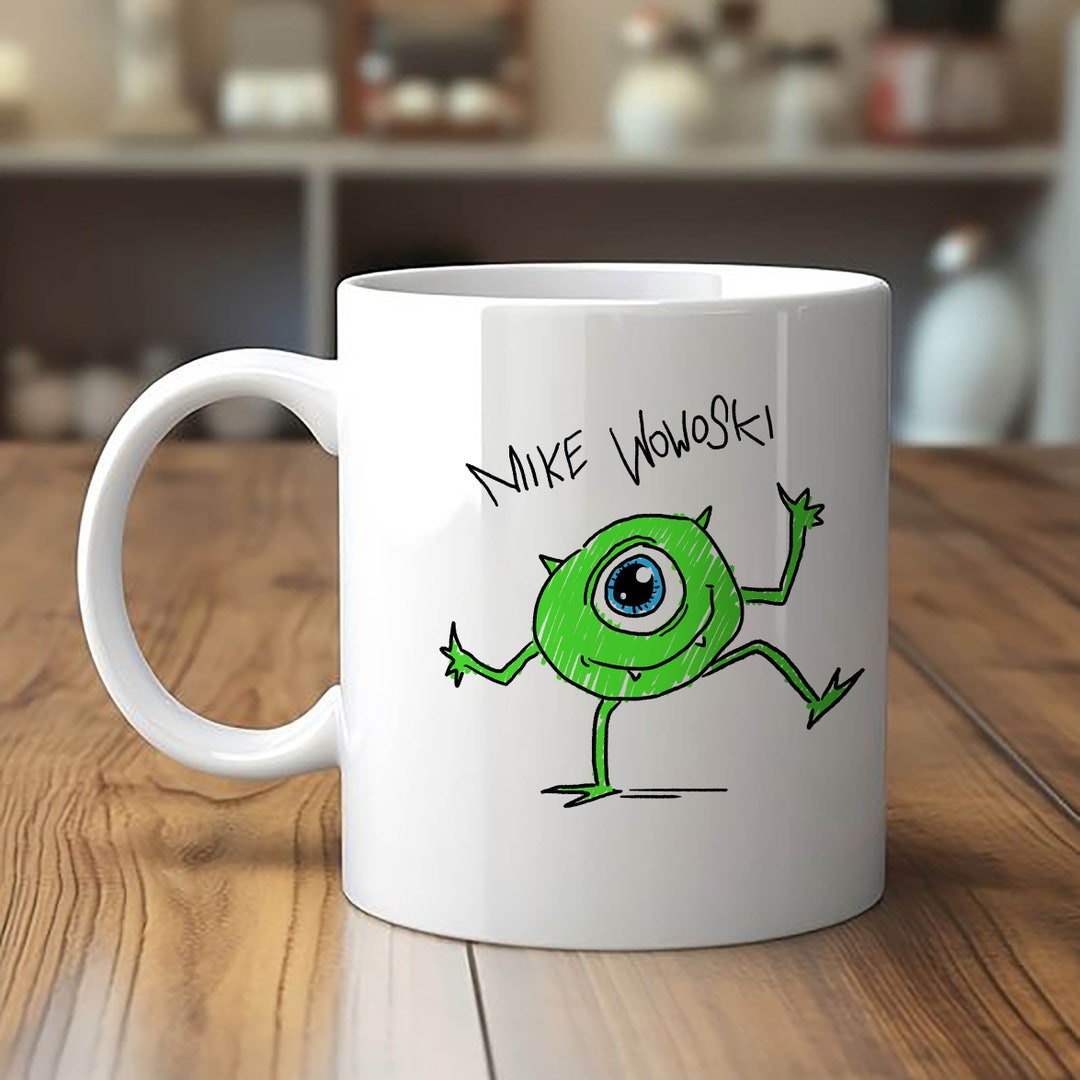 Mike Wazowski Mug Disney Mug Disney Coffee Mug Coffee Cup Gift Pixar ...
