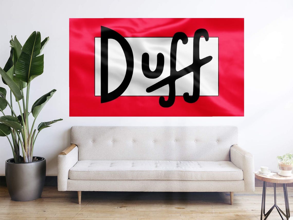 Duff Beer Flag the Simpsons Flag Banner Banner 3x5 Feet 90 X 150 Cm ...