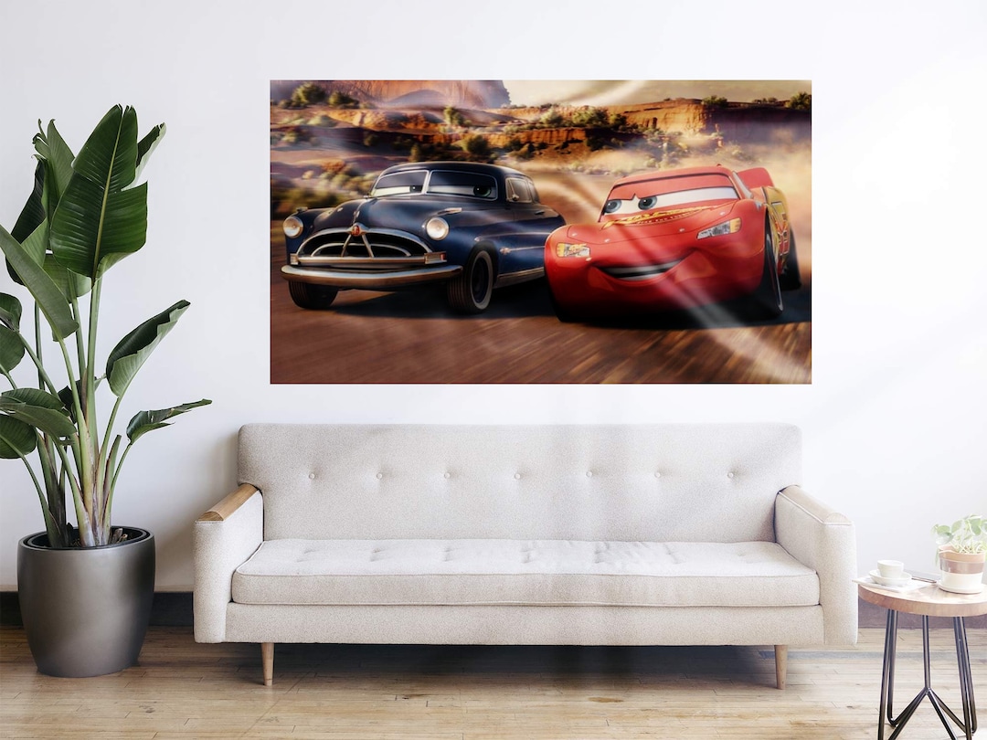 Cars Film Flag Lightning Mcqueen Flag Doc Hudson Piston Cup Disney Cars ...