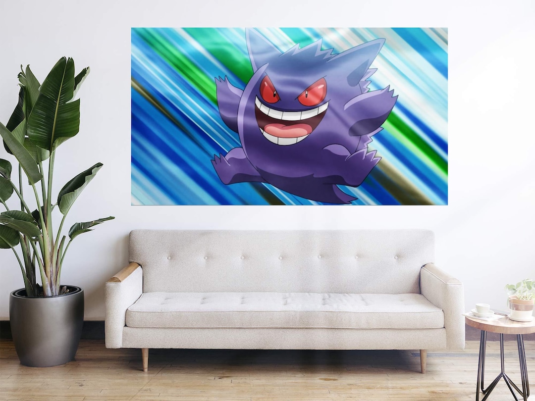 Gengar Flag Pokémon Gengar Flag Ash and Friends Flag Pokémon Logo Flag ...