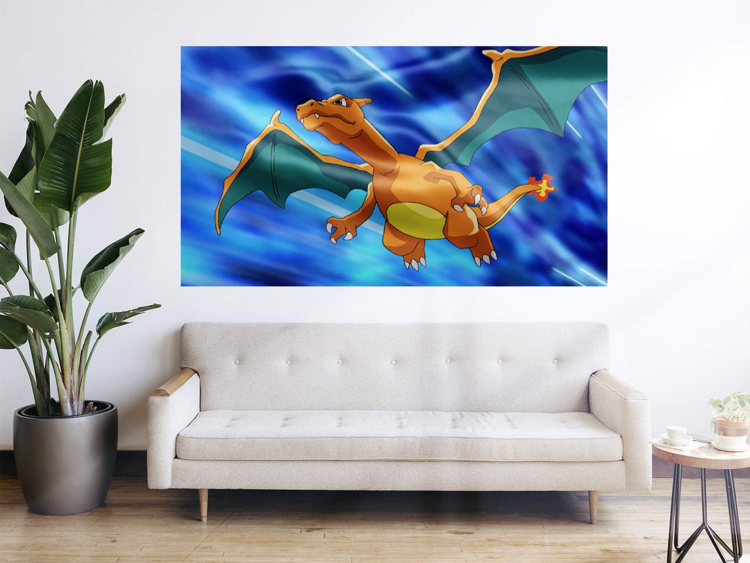 Charizard Flag Pokemon Flag Banner Charizard Evolution Pokeball Starter ...