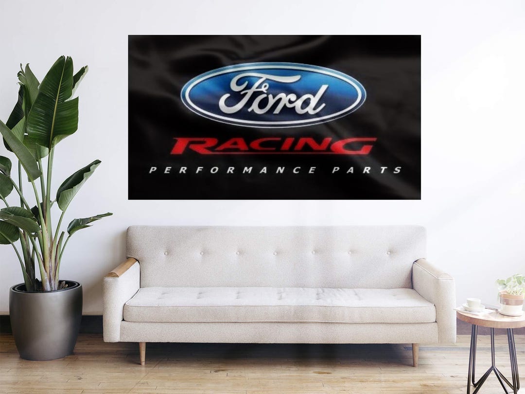 Ford Racing Flag Ford Mustang Flag Decoration Garage Flag Man Cave Flag ...