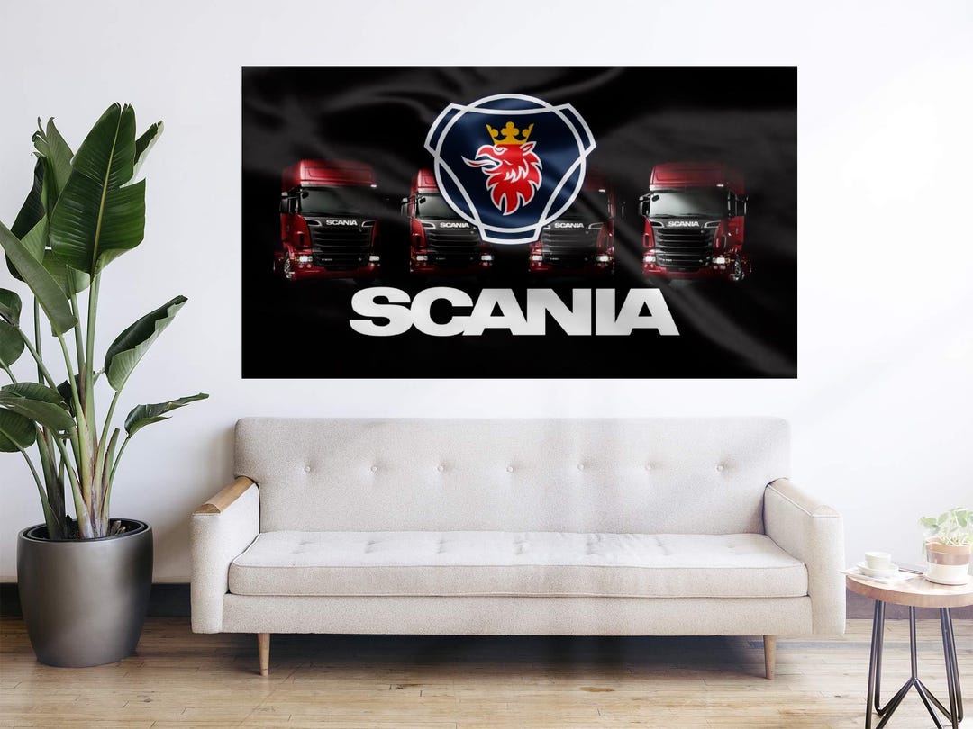 Scania Flag Scania Fleet Flag White 3x5 Feet 90 X 150 Cm 3x5 6x4 Large ...