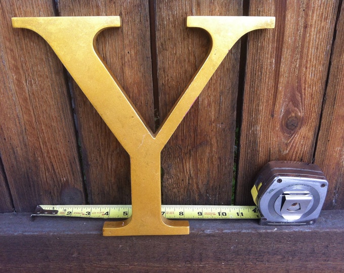 Heavy Metal Gold Times New Roman Capital Letter Y - Etsy