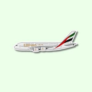 Emirates A380 Airbus Airplane Sticker | Glossy Aviation Decal - Etsy