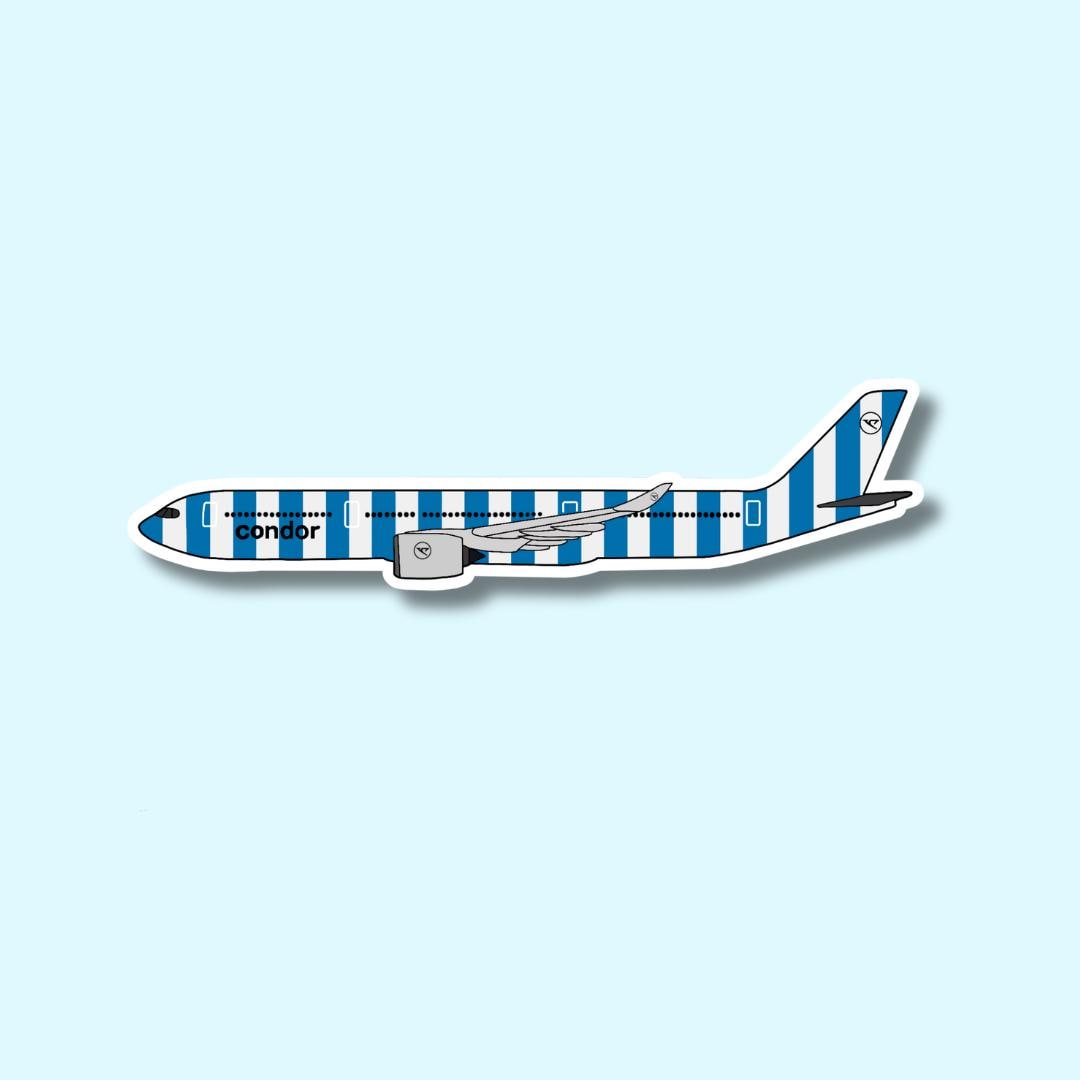 Condor A330 Neo (blue Sea Livery) Airplane Sticker | Decal for Laptop ...