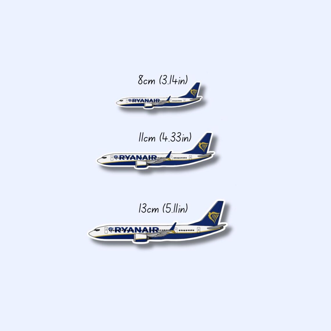 Ryanair 737-max 8 Airplane Sticker | Glossy Aviation Decal - Etsy