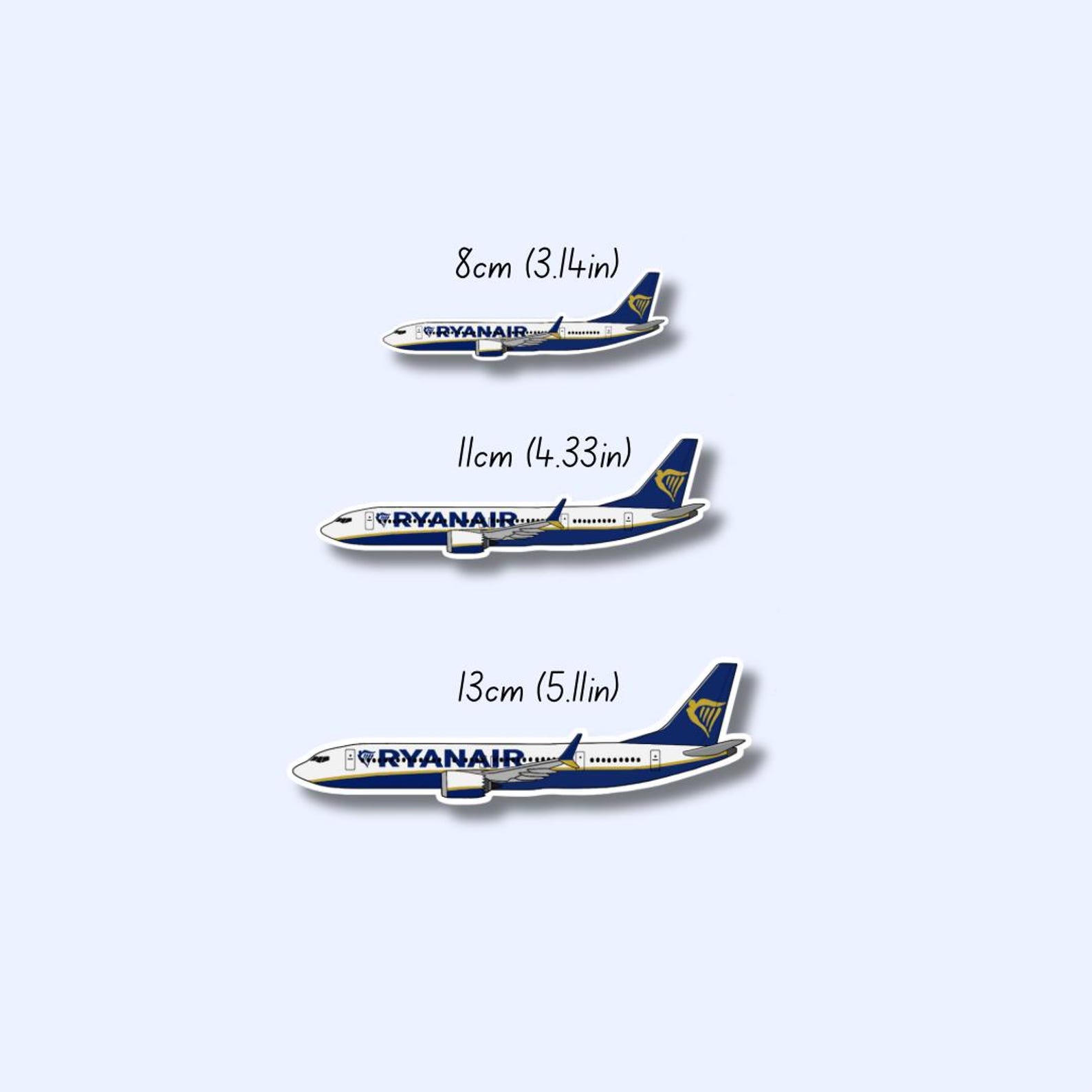 Ryanair 737-max 8 Airplane Sticker | Glossy Aviation Decal - Etsy