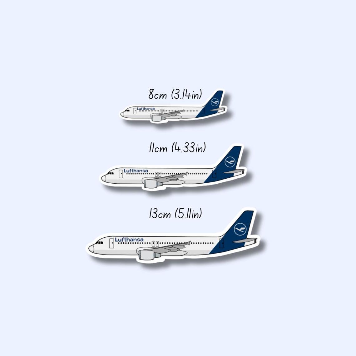 Lufthansa A320 Airbus Airplane Sticker | Glossy Aviation Decal - Etsy