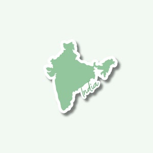 India Map Sticker Decal for Laptop, Suitcase, Water Bottle Travel, Gift ...