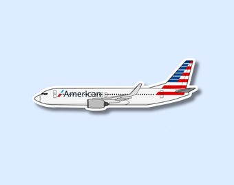 American 737 Sticker Decal - Etsy
