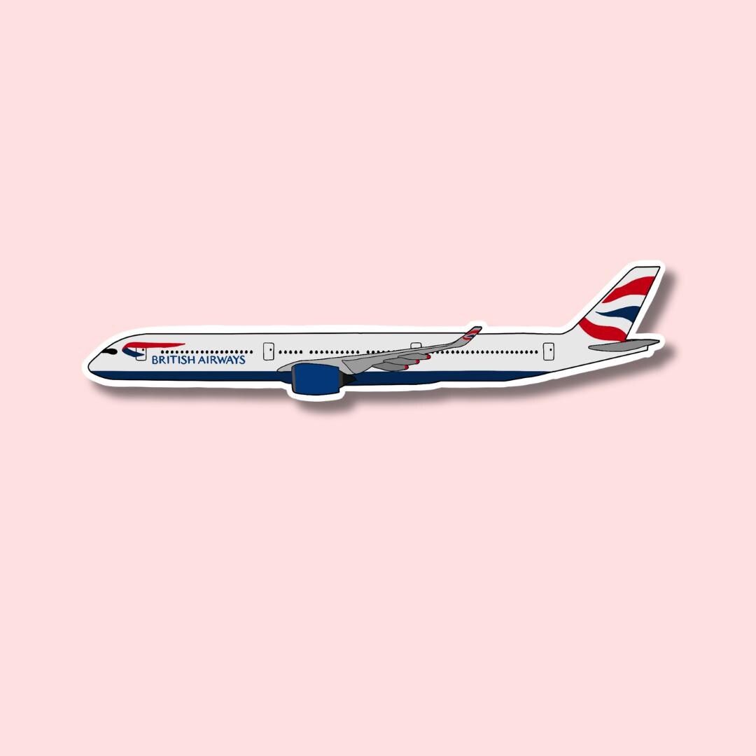 British Airways A350 Airbus Airplane Sticker | Glossy Aviation Decal - Etsy