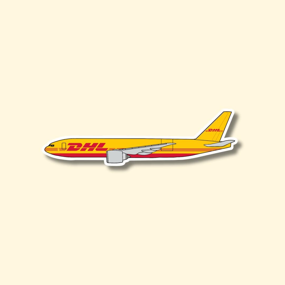 DHL 777 Boeing Airplane Sticker | Glossy Aviation Decal - Etsy